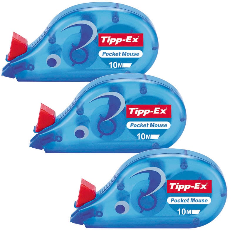 AKTION: Tipp-Ex Korrekturroller Pocket Mouse 4,2 mm, 3 St. | Printus