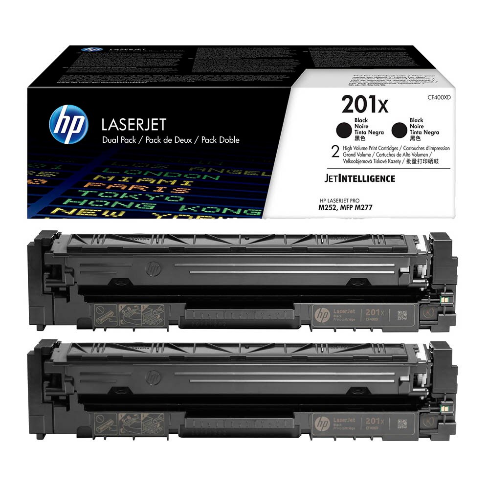 HP 201X (CF400XD) schwarz Tonerkartuschen, 2er-Set | Printus