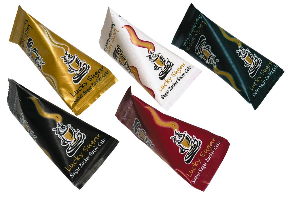 HELLMA LUCKY SUGAR HOT CUP Zuckersticks, 500x 4,5 g | Printus