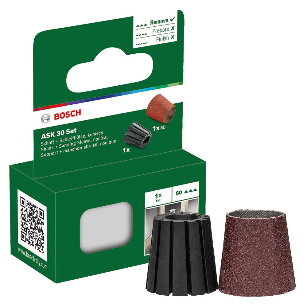 BOSCH Home & Garden ASK 30 Schleifhülse-Set Aufnahme + Schleifhülse ...