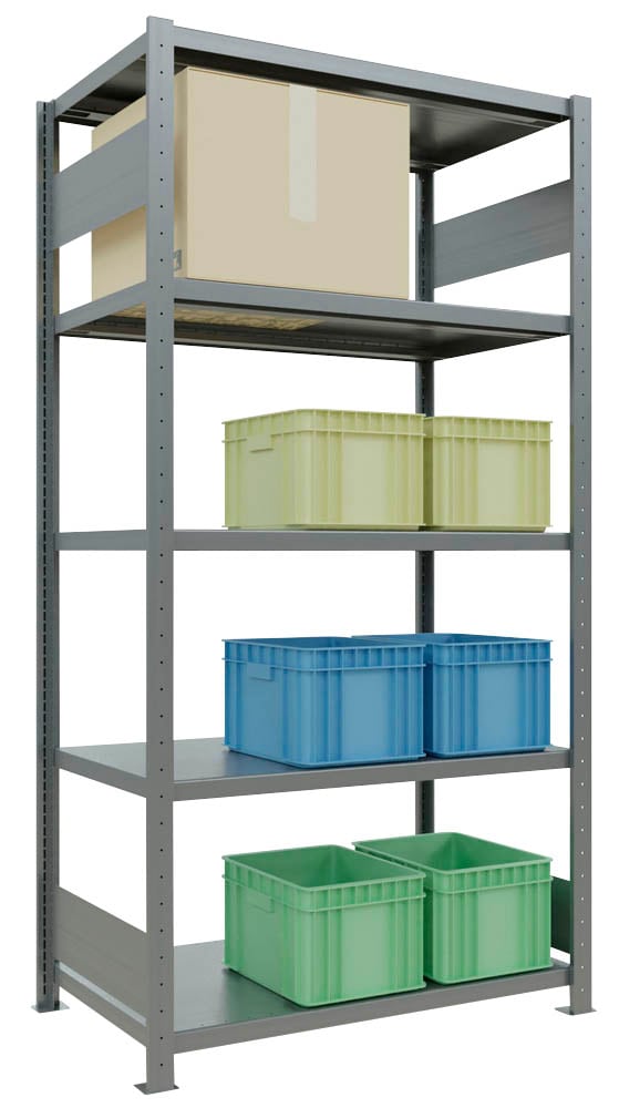 SCHULTE Schwerlastregal MULTIplus 250 12960-LR silber 100,0 x 60,0 x ...