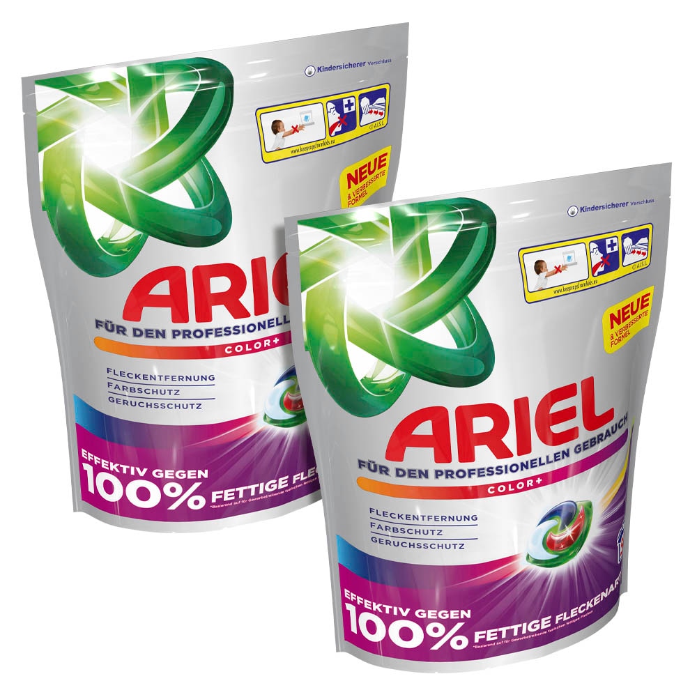 AKTION: ARIEL Professional COLOR+ Waschmittel Caps, 2x50 St. | Printus