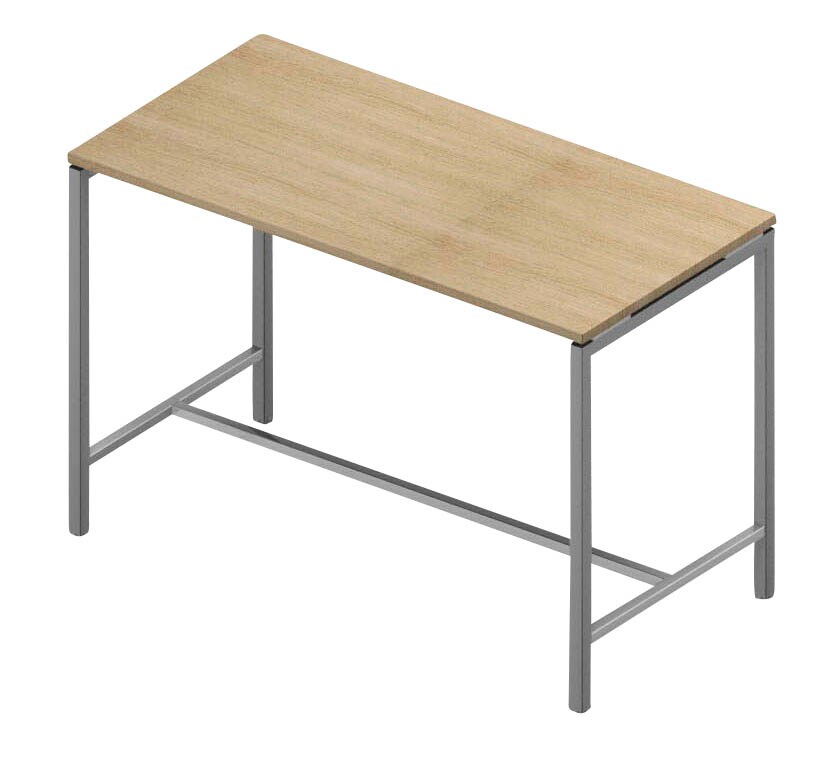 Quadrifoglio Stehtisch Creo eiche rechteckig, 4-Fuß-Gestell alu, 160,0 ...