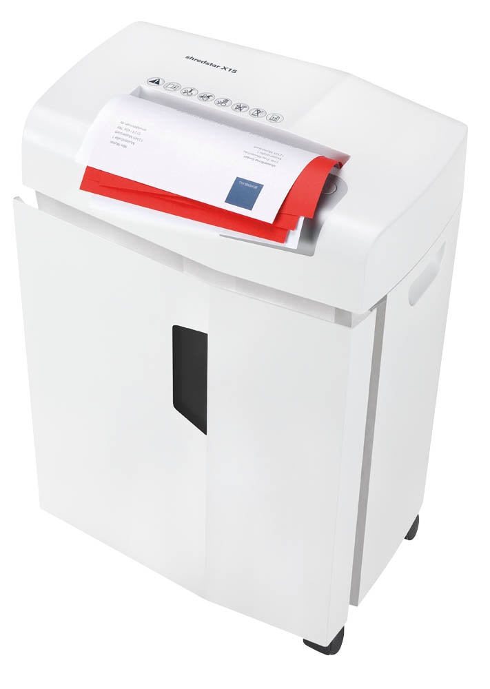 HSM shredstar X15 Aktenvernichter mit Partikelschnitt P-4, 4 x 37 mm ...