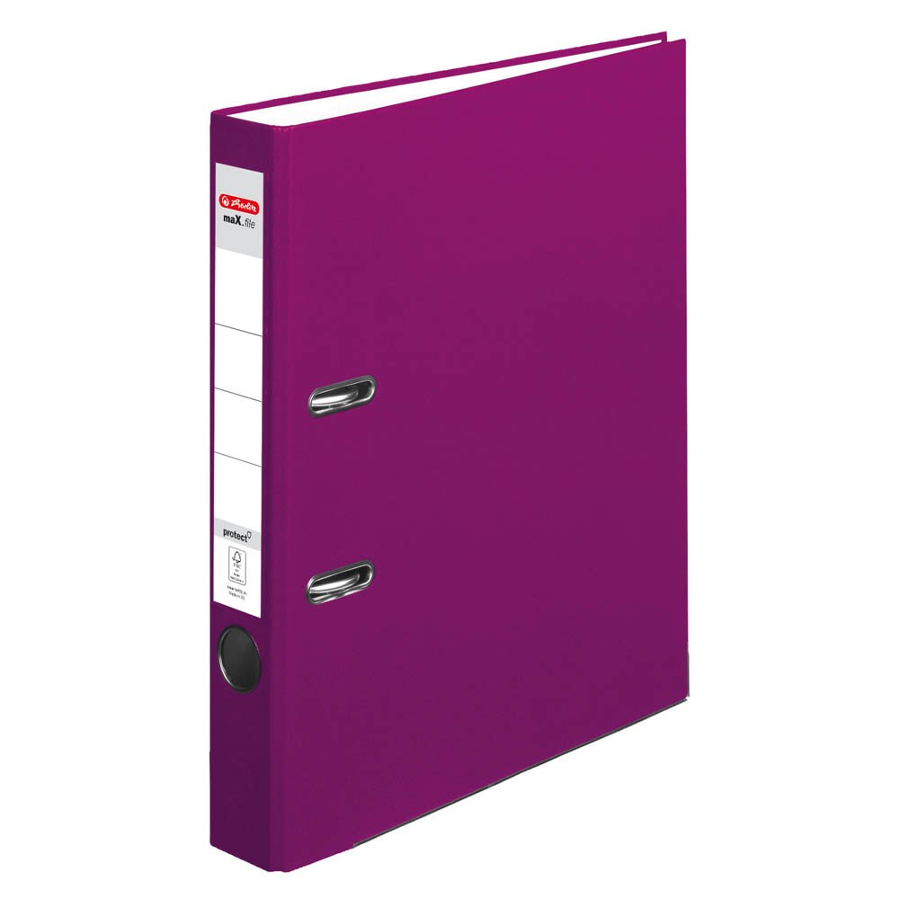 herlitz maX.file protect Ordner brombeer Kunststoff 5,0 cm DIN A4, 1 St ...