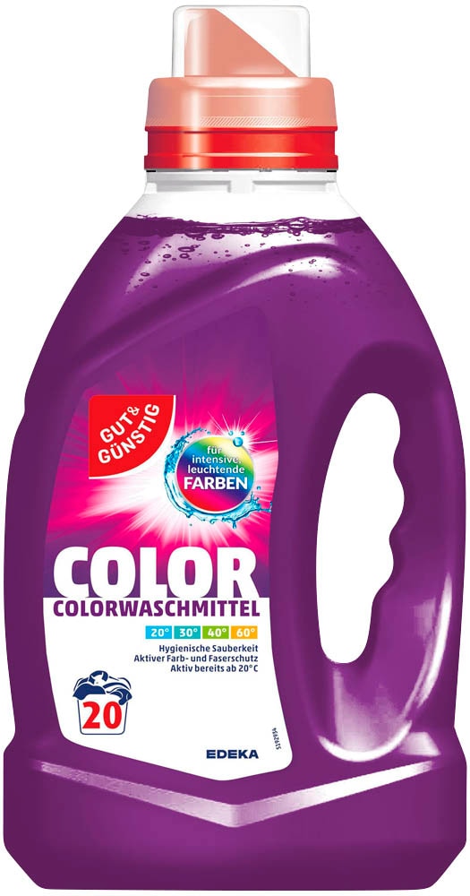 GUT&GÜNSTIG COLOR Waschmittel flüssig, 1,1 l | Printus