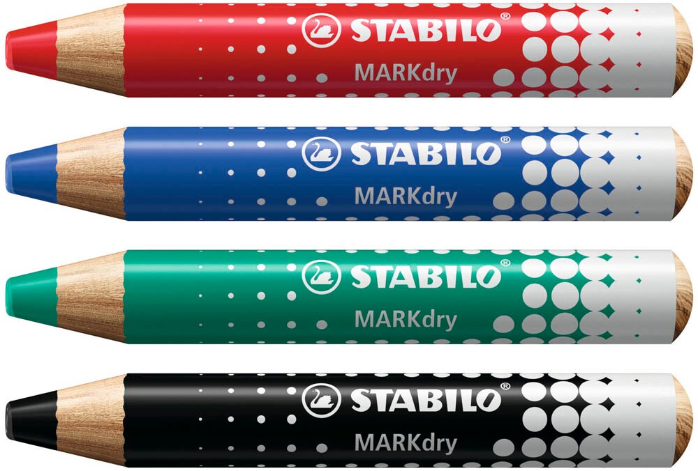 STABILO MARKdry Whiteboard- und Flipchart-Marker farbsortiert 1,0 - 10 ...
