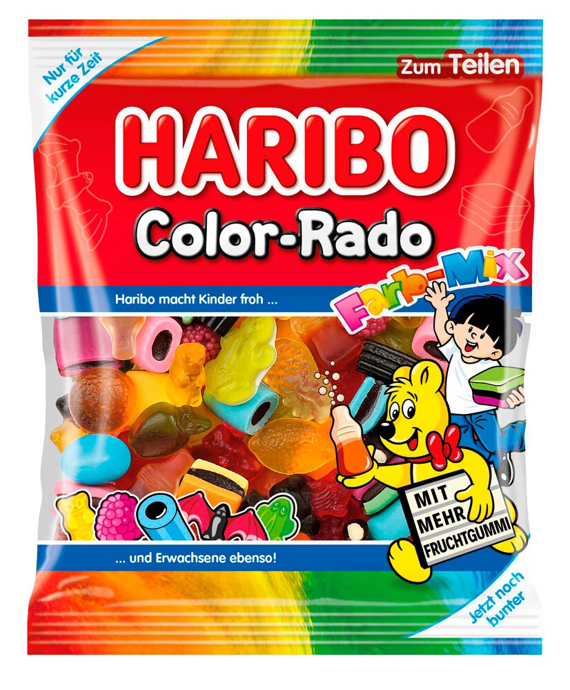 HARIBO Color-Rado Farb-Mix Fruchtgummi 175,0 g | Printus