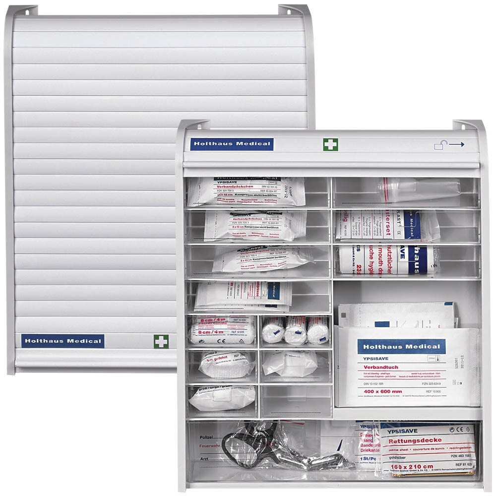 Holthaus Medical Medizinschrank Rollmed DIN 13157 weiß | Printus