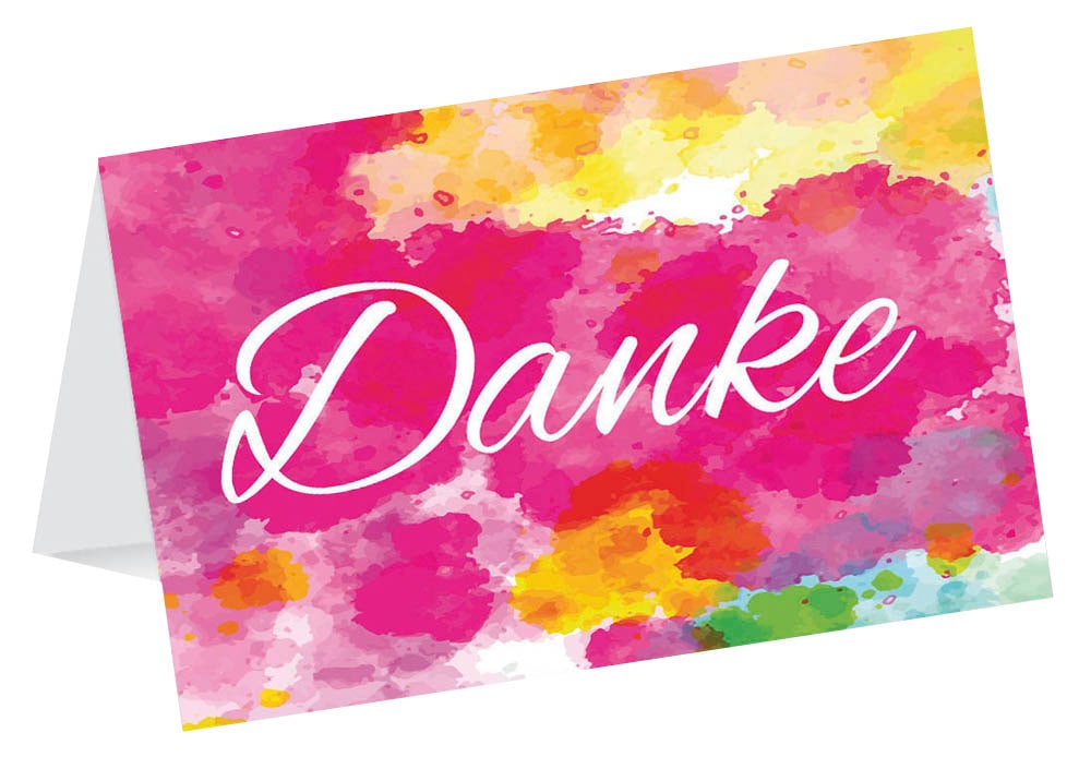 LUMA Dankeskarte Farben LU1855 DIN B6, 1 St. | Printus