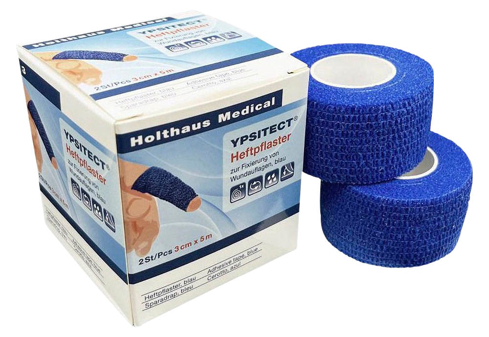 Holthaus Medical Heftpflaster YPSITECT® 40613 blau 3,0 cm x 5,0 m, 2 ...