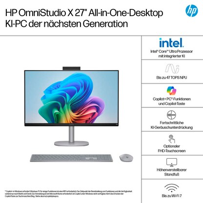 HP OmniStudio X 27-cs1076ng All-in-One PC, 16 GB RAM, 2 TB SSD, Intel ...