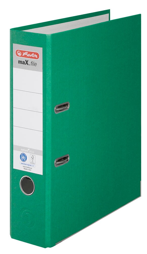 herlitz maX.file nature plus Ordner grün Karton 8,0 cm DIN A4, 1 St ...