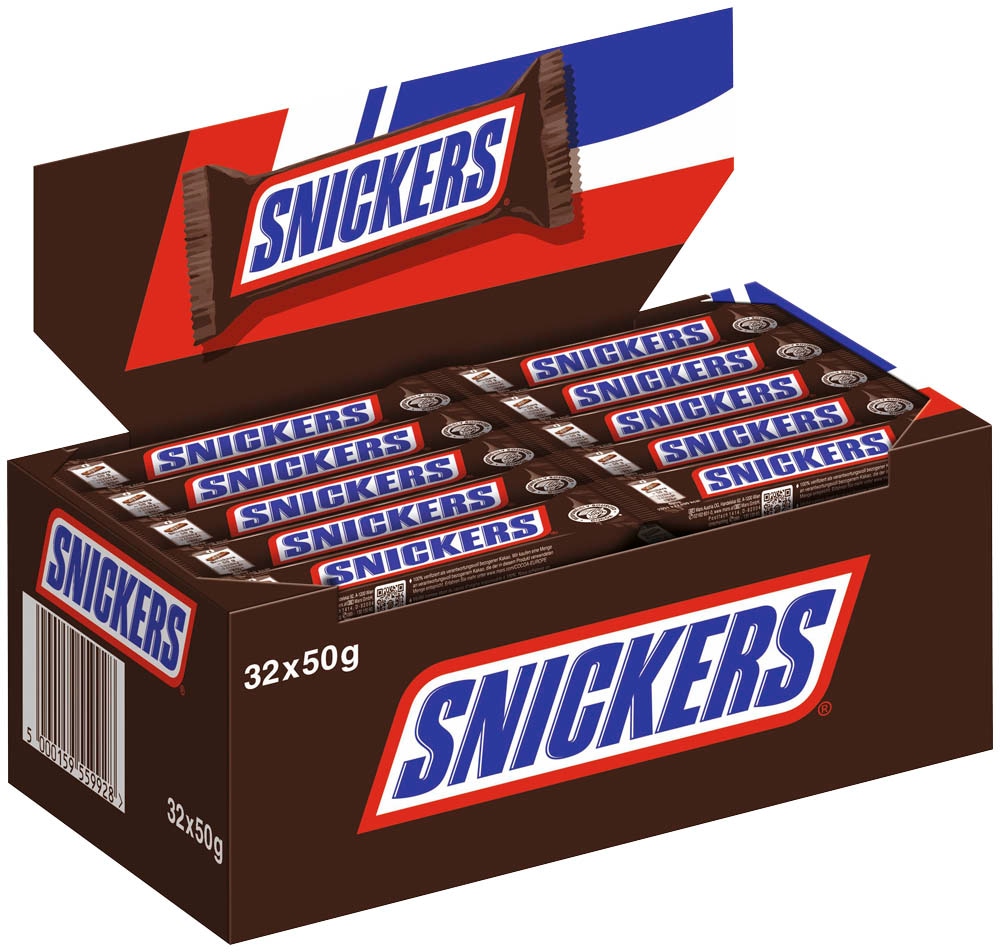 SNICKERS Schokoriegel 32 Riegel | Printus