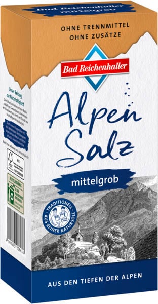 Bad Reichenhaller Alpen Salz, 1,0 kg | Printus