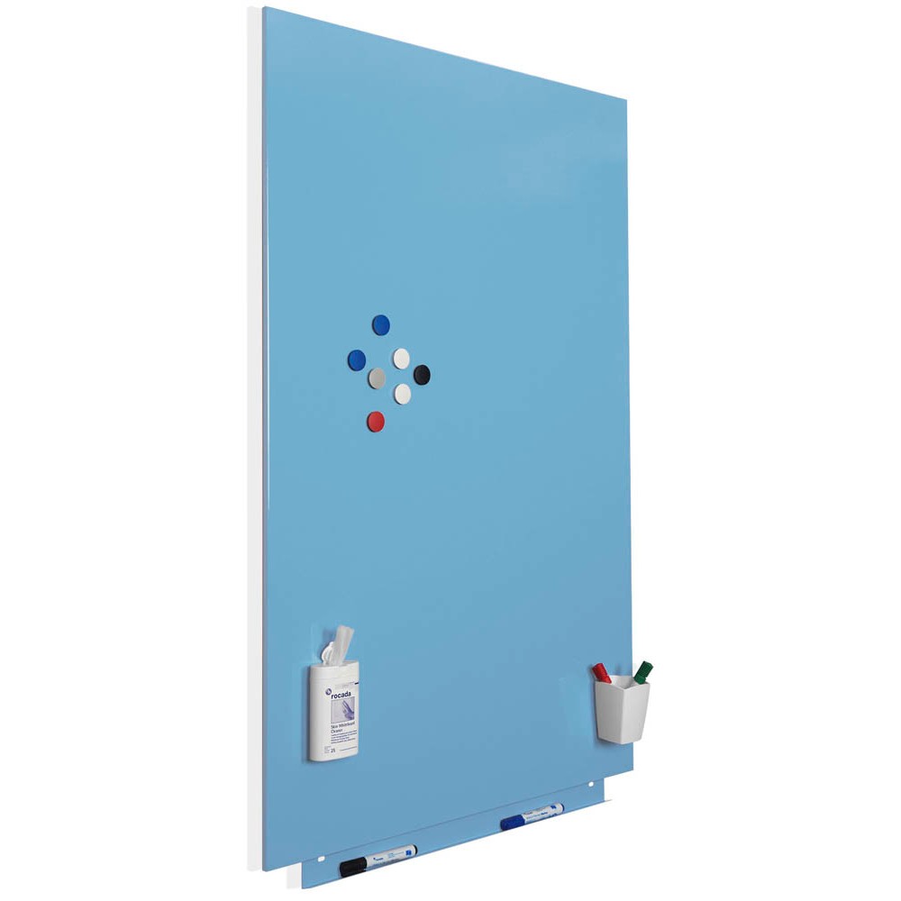 rocada Whiteboard Skin 100,0 x 150,0 cm blau lackierter Stahl | Printus