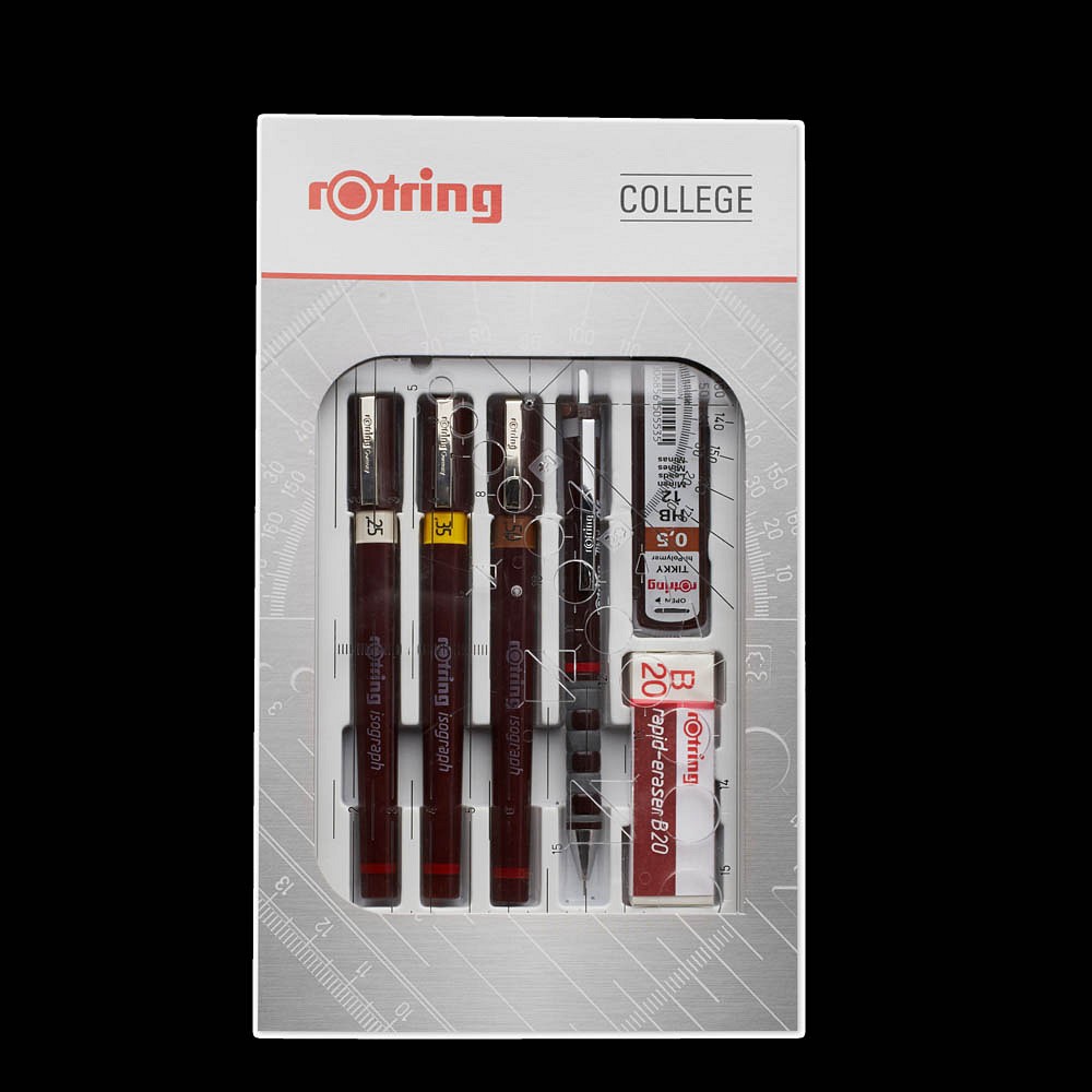 rotring Isograph College-Set Tuschefüller-Set schwarz, 1 Set | Printus