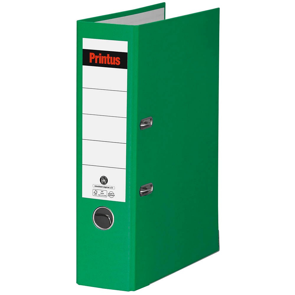 Printus Ordner grün Karton 8,0 cm DIN A4 | Printus