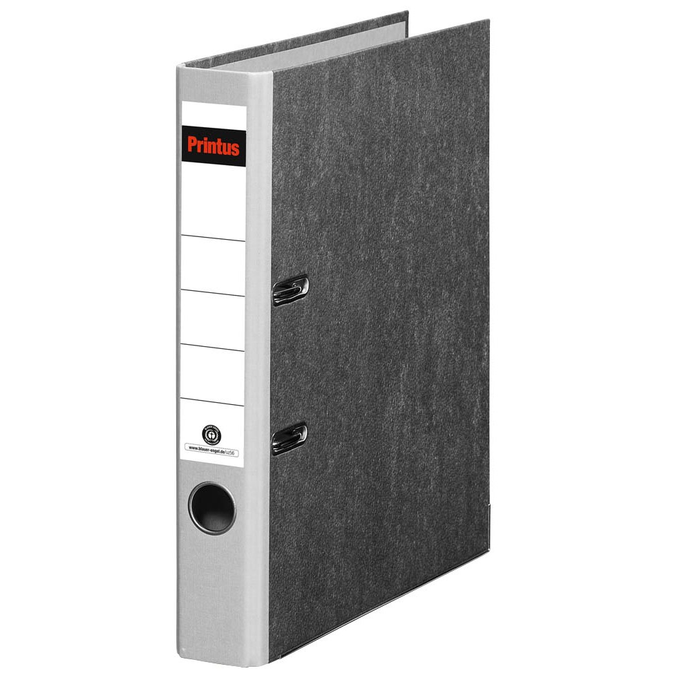 Printus Ordner grau marmoriert Karton 5,0 cm DIN A4 | Printus