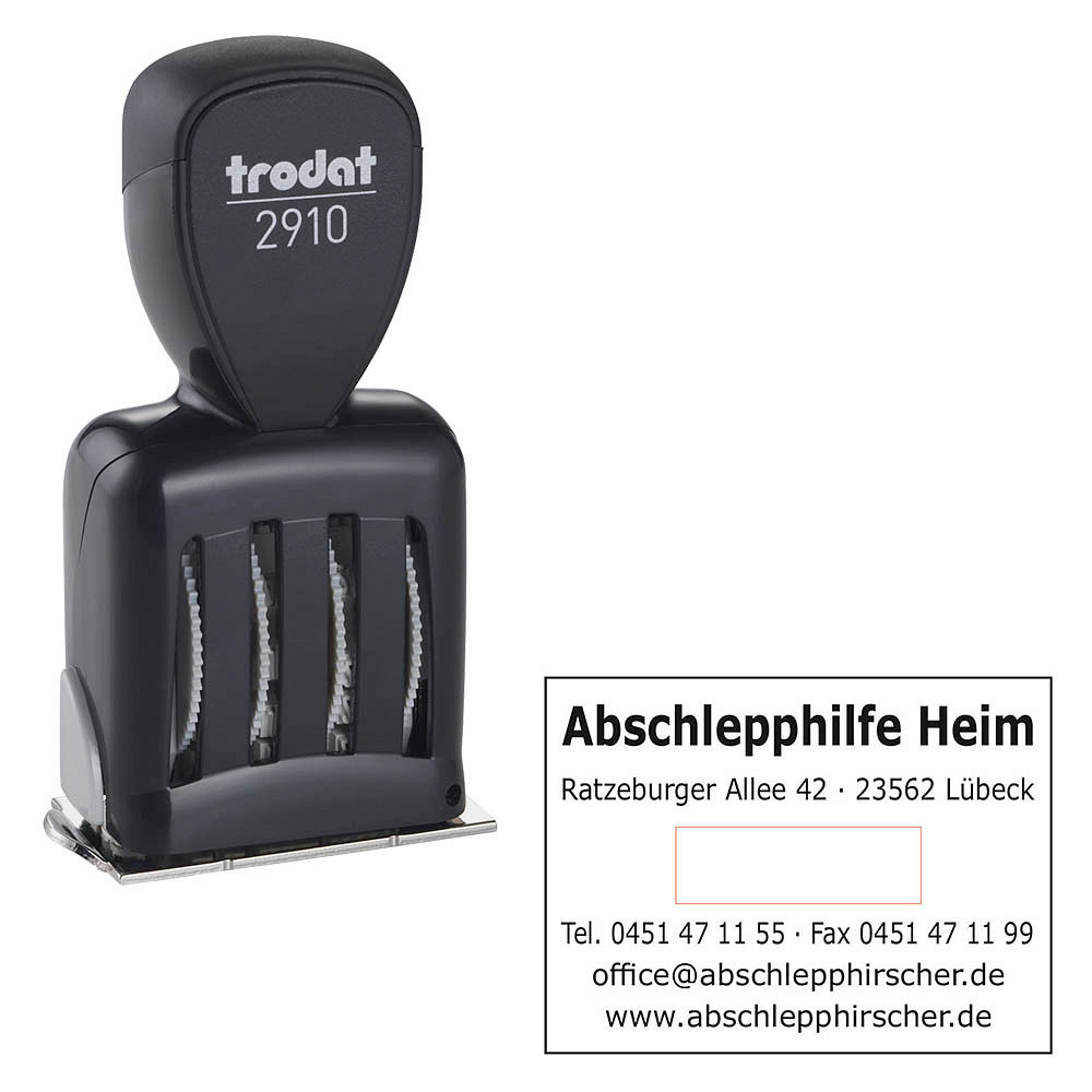 trodat Datumstempel mit Text individualisierbar Classic 2910 P10 ohne ...