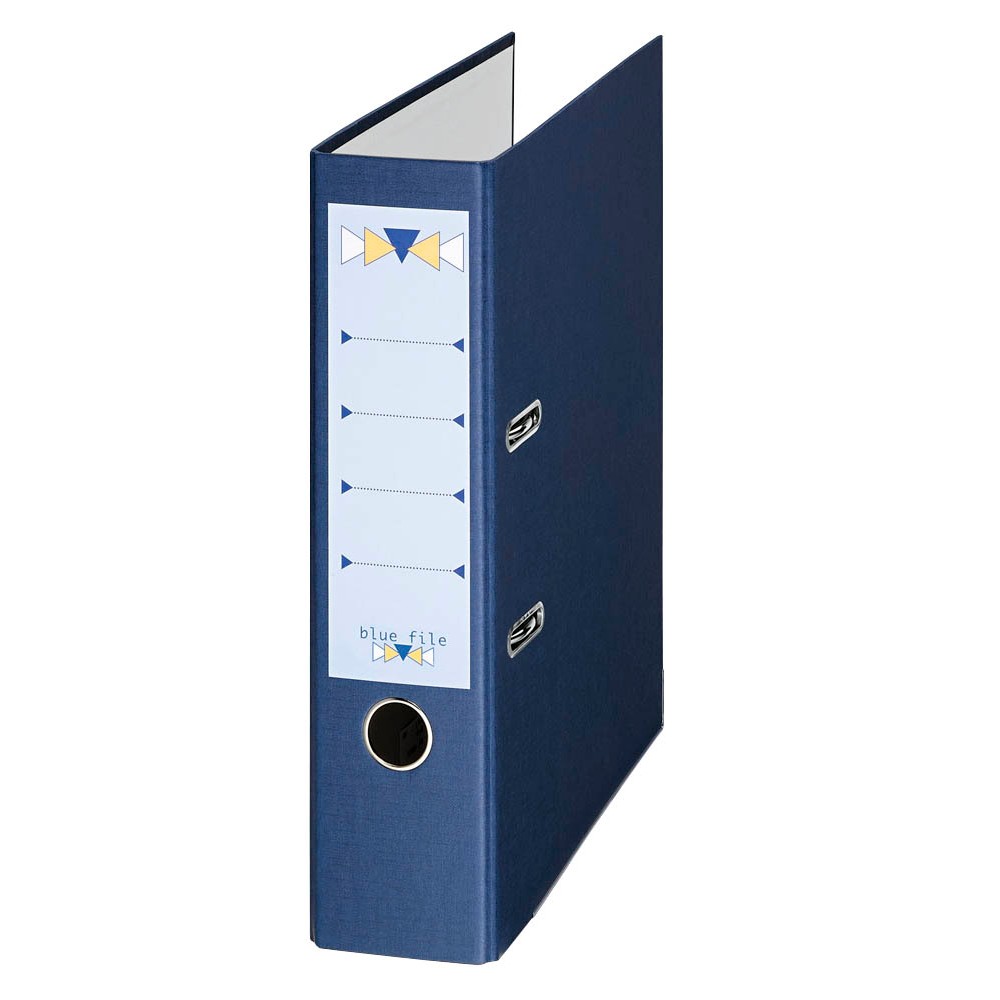 bluefile blue file Ordner dunkelblau Karton 8,0 cm DIN A4 | Printus