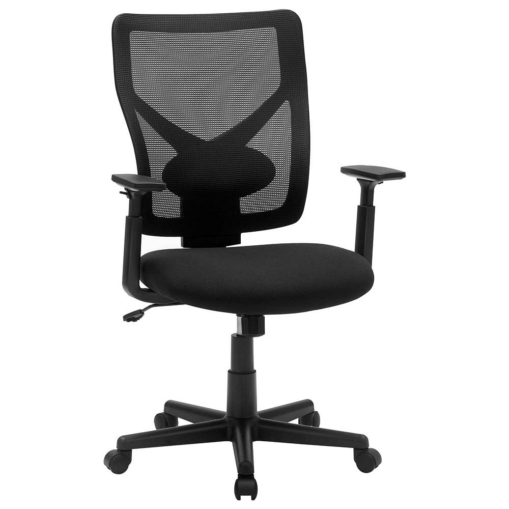 SONGMICS Bürostuhl, OBN36BK Stoff schwarz | Printus