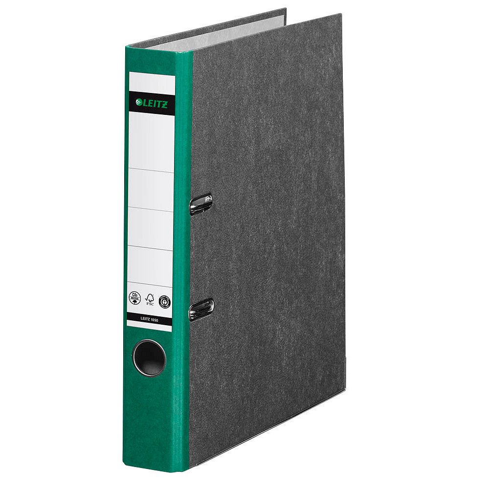 LEITZ 1050 Ordner grün marmoriert Karton 5,2 cm DIN A4 | Printus