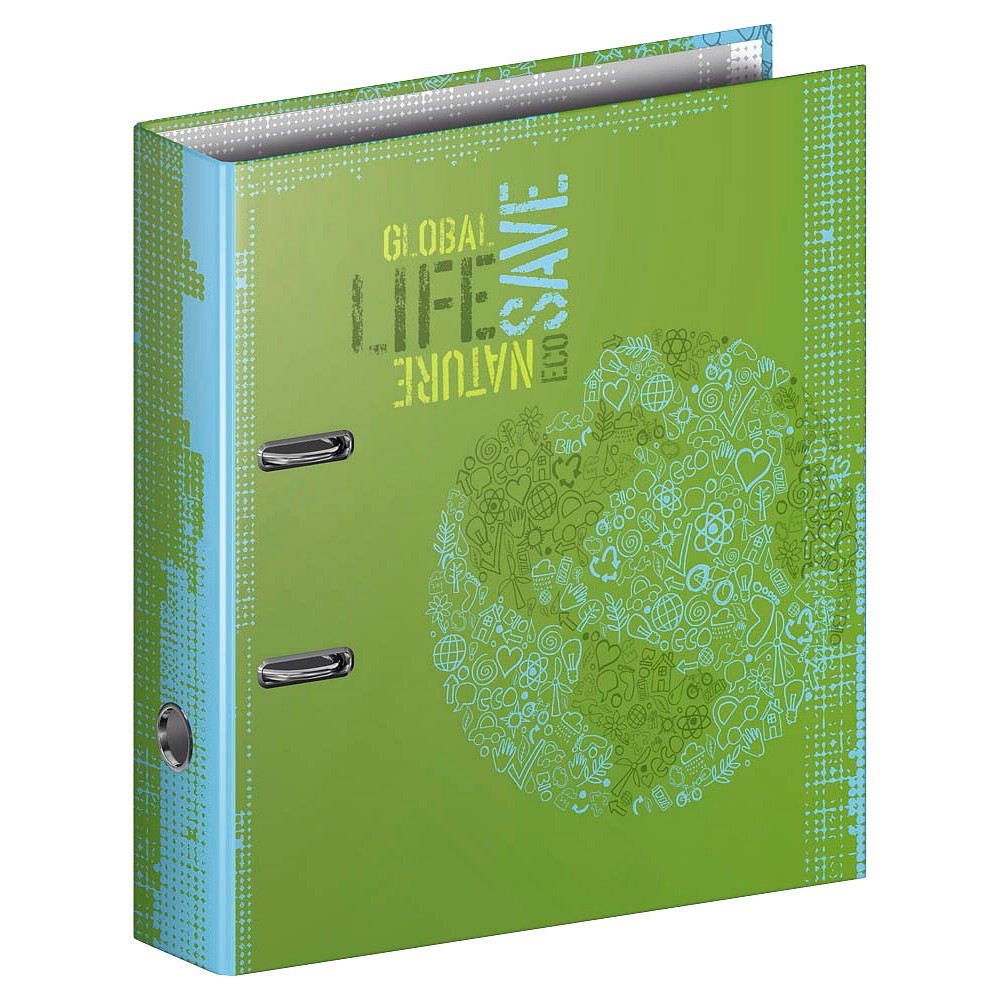 BRUNNEN Recycling Ordner Motiv Karton 8,0 cm DIN A4 | Printus