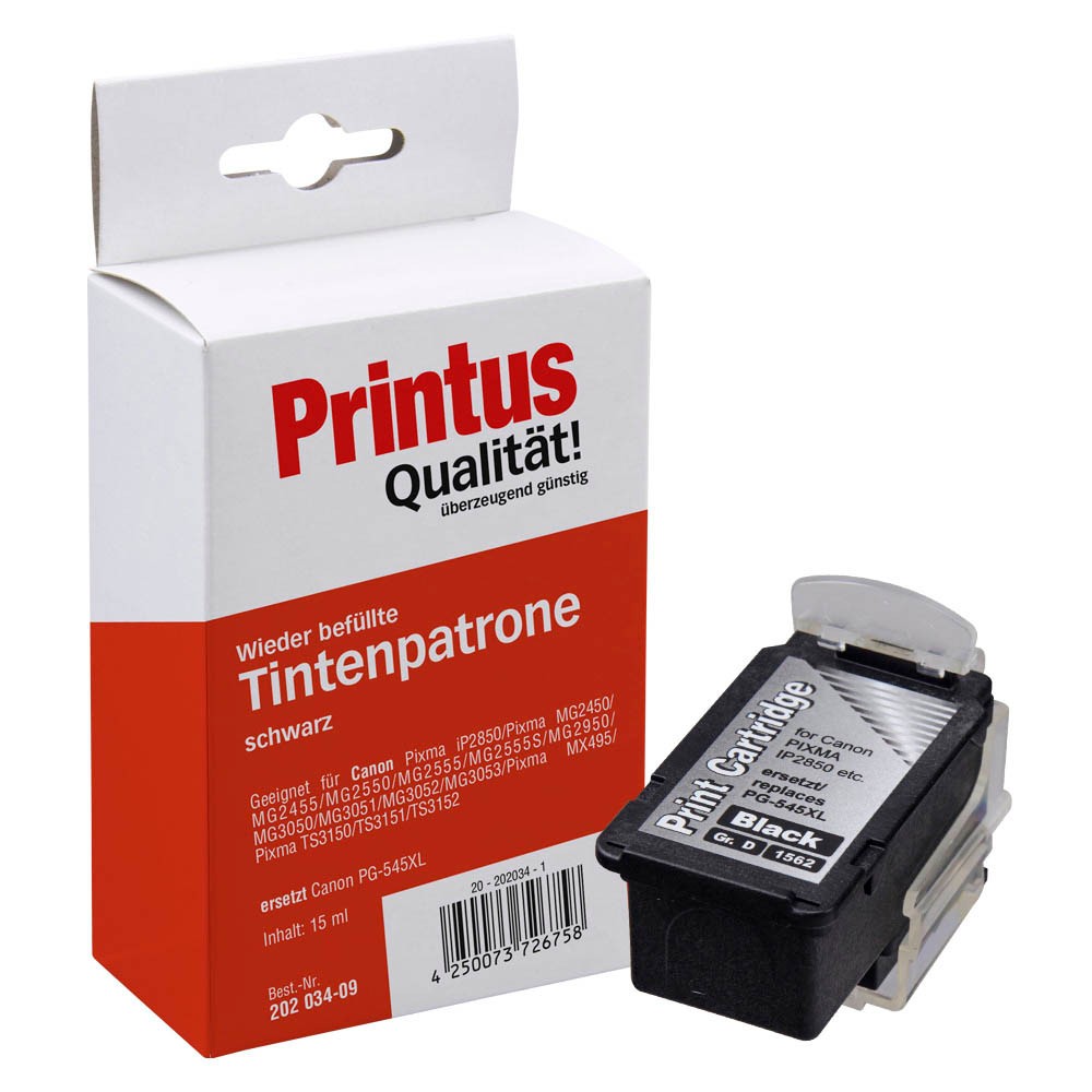 Printus schwarz Druckkopf kompatibel zu Canon PG-545XL | Printus