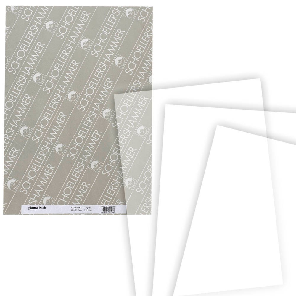 SCHOELLERSHAMMER Transparentpapier glama basic 110 g/qm, 250 Blatt ...